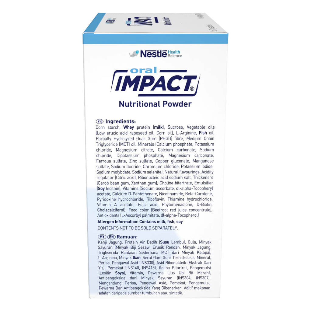 Oral Impact Nutritional Powder - Tropical Fruit Flavour (5's x 74g ...