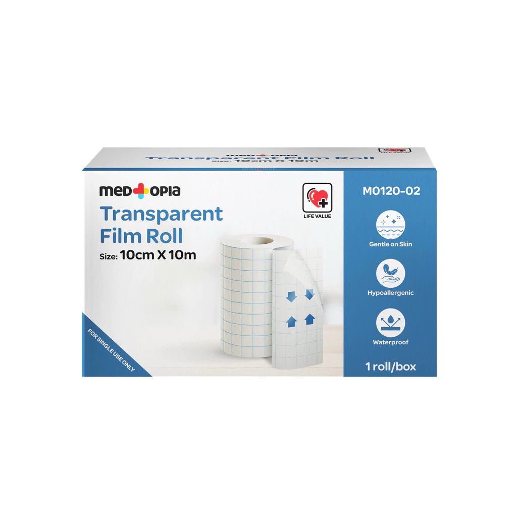 Medtopia Medical Grade Transparent Film Dressing 10cm x 10m ...