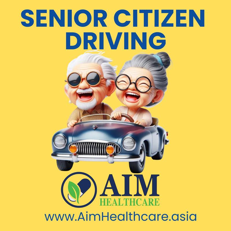 Senior Citizen Driving Magnetic Car Sign | Weather-Resistant 12x12cm ...