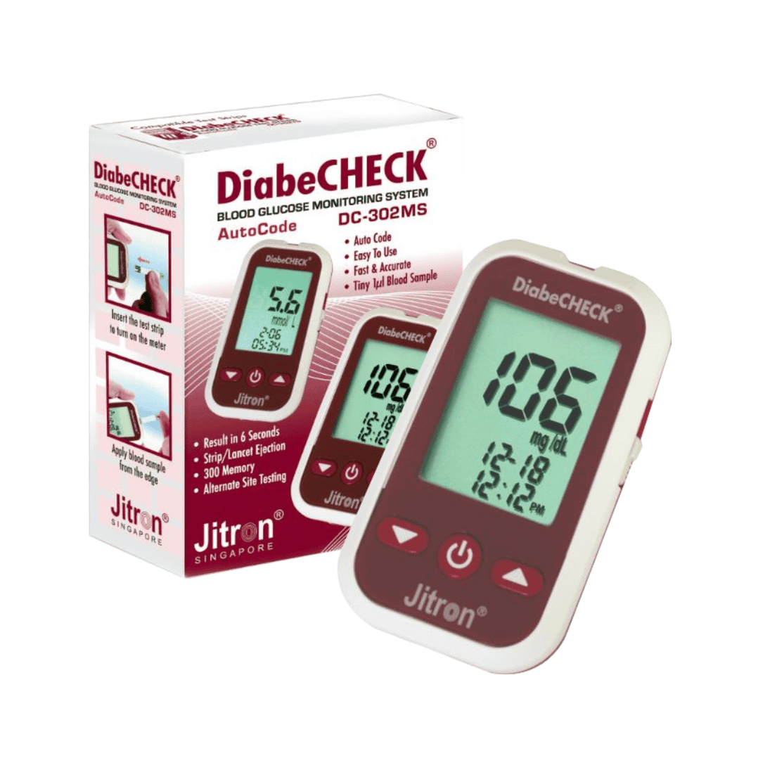 Diabecheck Glucometer Kit DC-302MS | Jitron — iElder.Asia (Asian ...