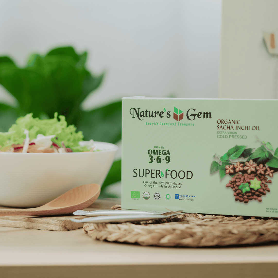 Nature's Gem Organic Sacha Inchi Oil (30 sachets x 5ml per box ...