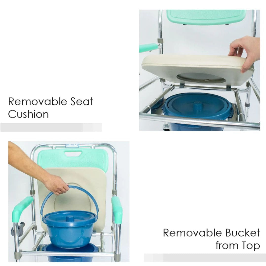 Commode chair - Commode chair with wheels | ielder.asia — iElder.Asia ...