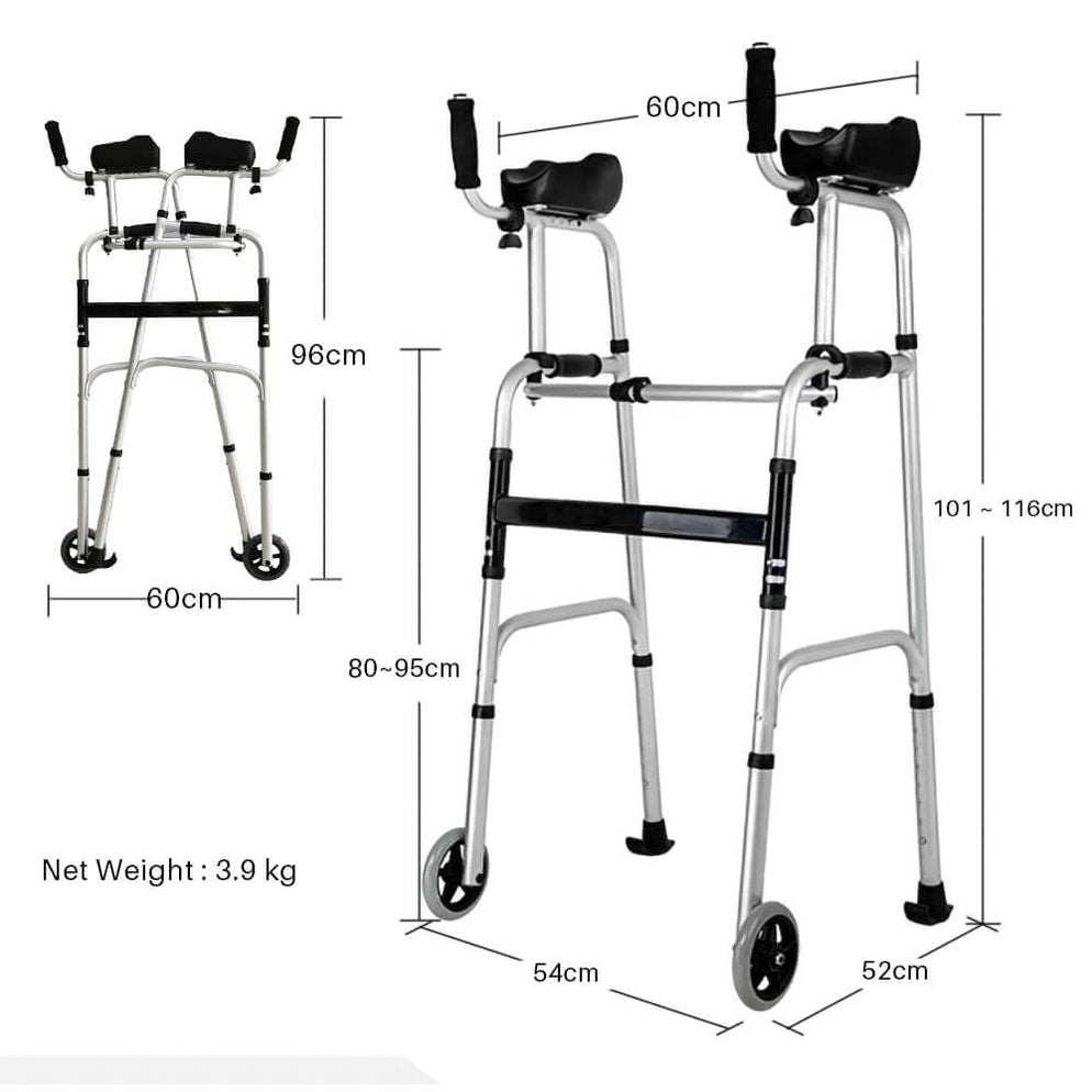 Walking Frame with Castor and Forearm Support | Fair — iElder.Asia